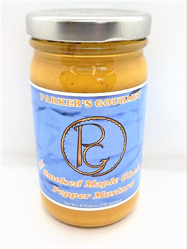 Parker's Gourmet - Ghost Pepper Smoked Maple Mustad – Angry Goat Pepper Co.