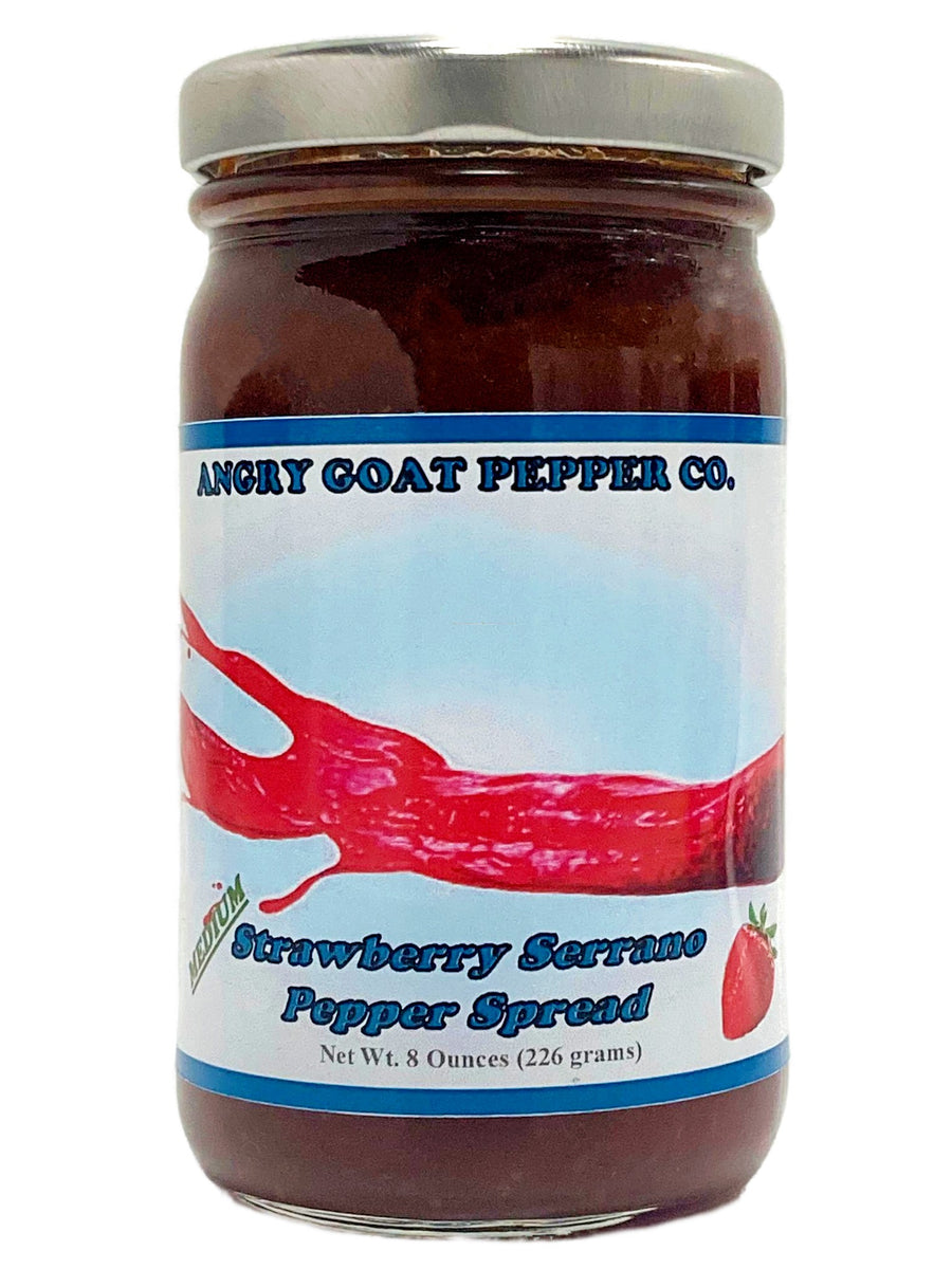 AGPC - Strawberry Serrano Pepper Jam – Angry Goat Pepper Co.
